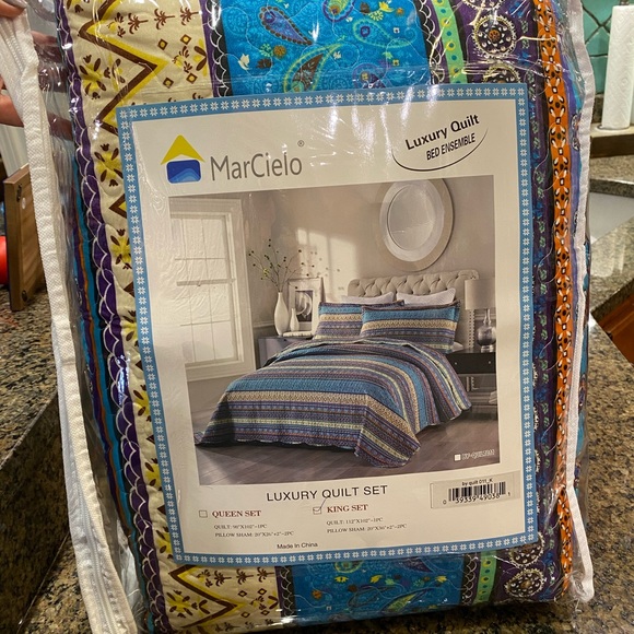 MarCielo | Bedding | Marcielo King Size Bohemian Luxury Quilt Set ...